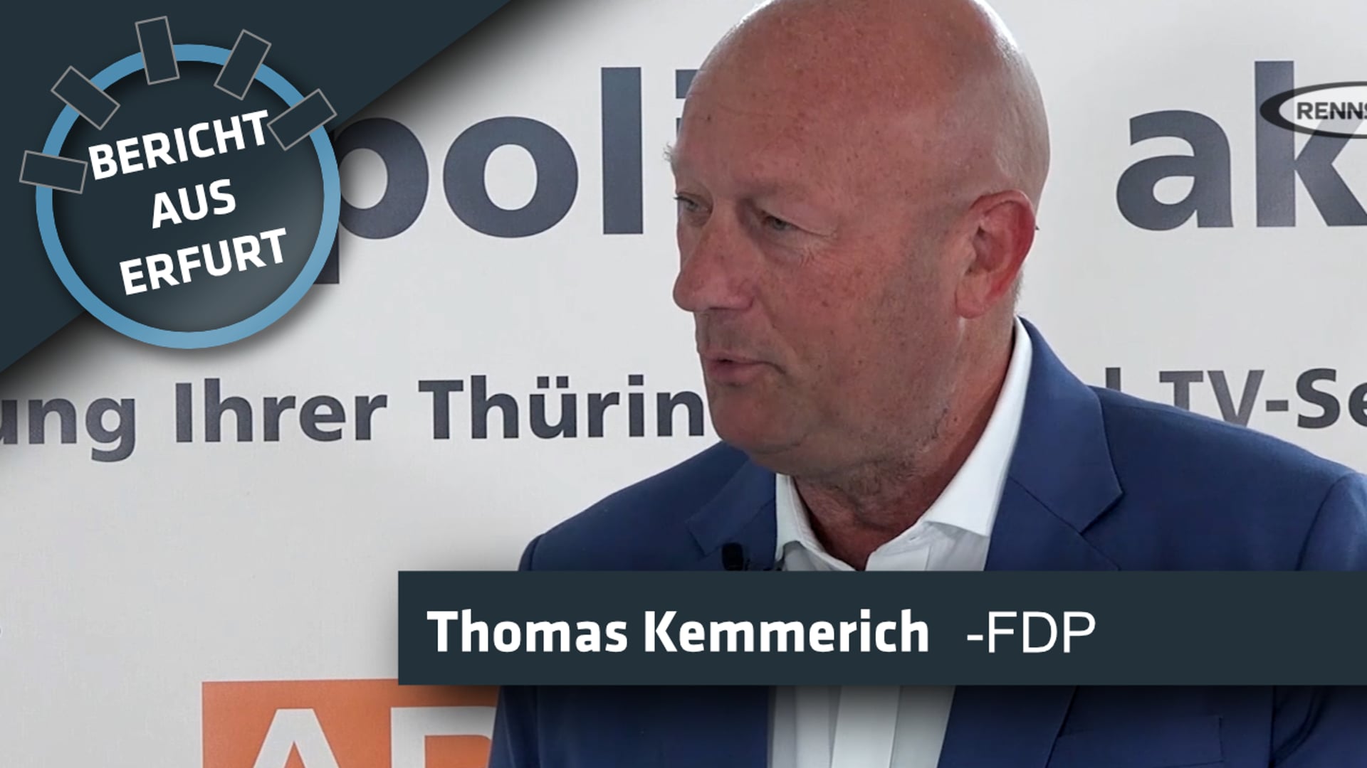 Thomas Kemmerich - FDP | Bericht aus Erfurt - Rennsteig TV